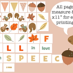 Speech Therapy Room Decor Fall Bulletin Board Kit, Door Decor, Squirrel ...