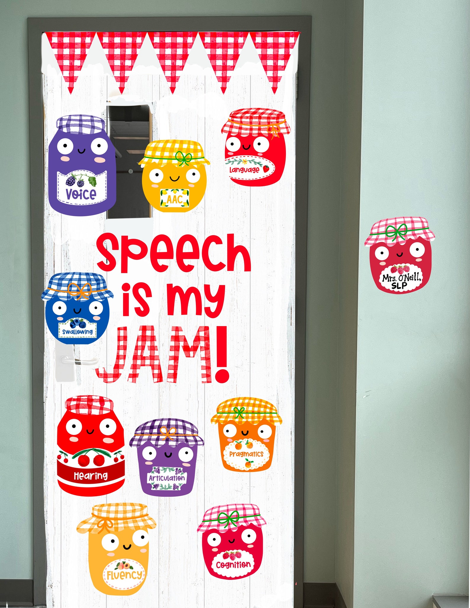 Speech is My JAM Speech Therapy Bulletin Board/door Decor Kit for ...