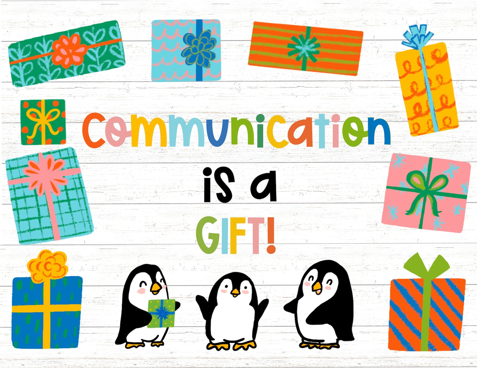Communication is a Gift Christmas Holiday Speech Therapy - Etsy
