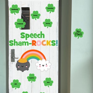 Speech Sham-rocks! St. Patrick’s Day March Bulletin Board and Door ...