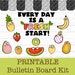 Everyday is a FRESH Start Cute Fruit Growth Mindset Bulletin Board Kit ...