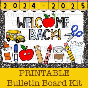 Welcome Back to School Bulletin Board and Door Decor Kit for Open House ...