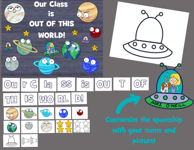 Our Class is Out of This World Bulletin Board Kit - Etsy