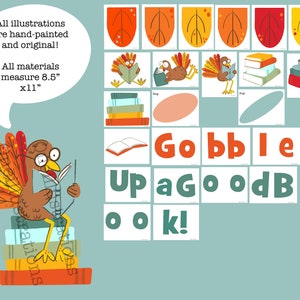 Thanksgiving Fall Reading Bulletin Board, Gobble up a Good Book ...