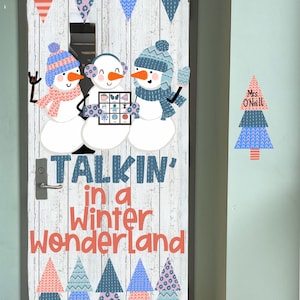 Winter Wonderland Snowman Bulletin Board Kit for Speech Therapy ...