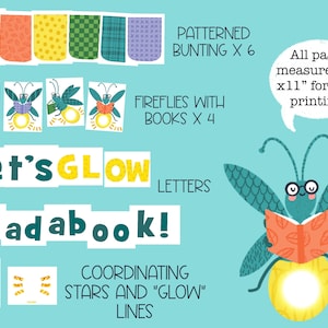 Let’s GLOW Read a Book Bulletin Board/door Decor, Classroom Wall Art ...