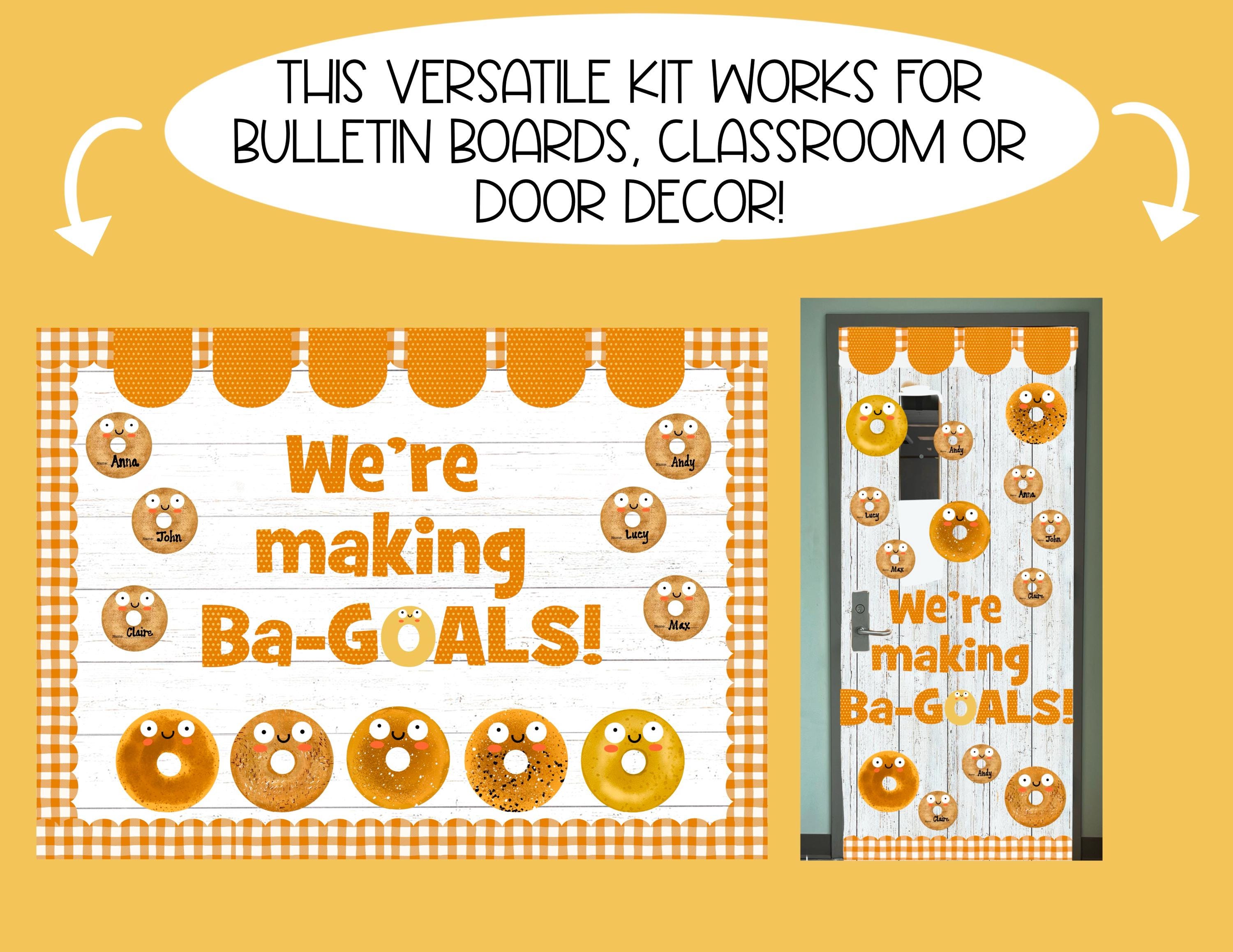 We’re Making Ba-goals! Goal Setting Bulletin Board and Door Decor Kit ...