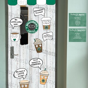 Speech Therapy Coffee Shop Room Decor Back to School Bulletin Board Kit ...