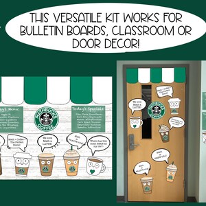 Starburst Coffee Bulletin Board and Door Decor Kit for Science Teachers ...