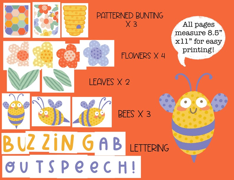Buzzing About Speech Spring Bees and Flowers Speech Therapy Bulletin ...