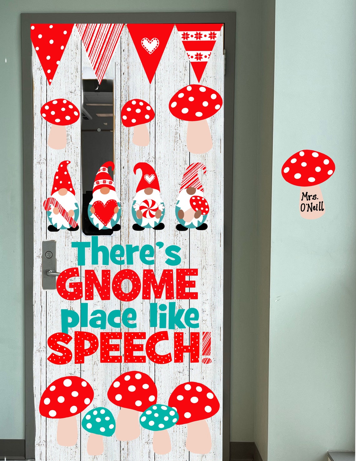 Speech Therapy January Winter Gnome Scandinavian Hygge Bulletin Board ...
