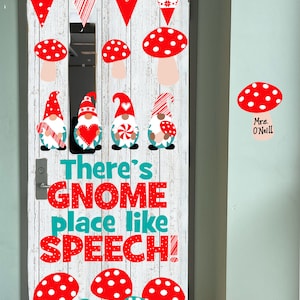 Speech Therapy January Winter Gnome Scandinavian Hygge Bulletin Board ...