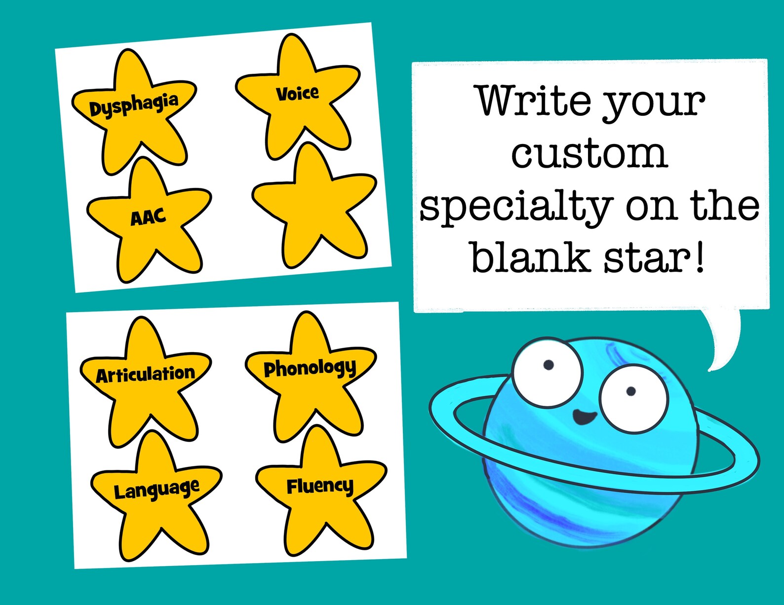 Speech Therapy Bulletin Board Kit Speech is Out of This - Etsy