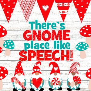 Speech Therapy January Winter Gnome Scandinavian Hygge Bulletin Board ...