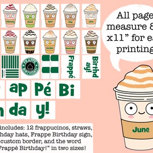 Birthday Display Bulletin Board Classroom Decor Kit, Frappé Birthday ...