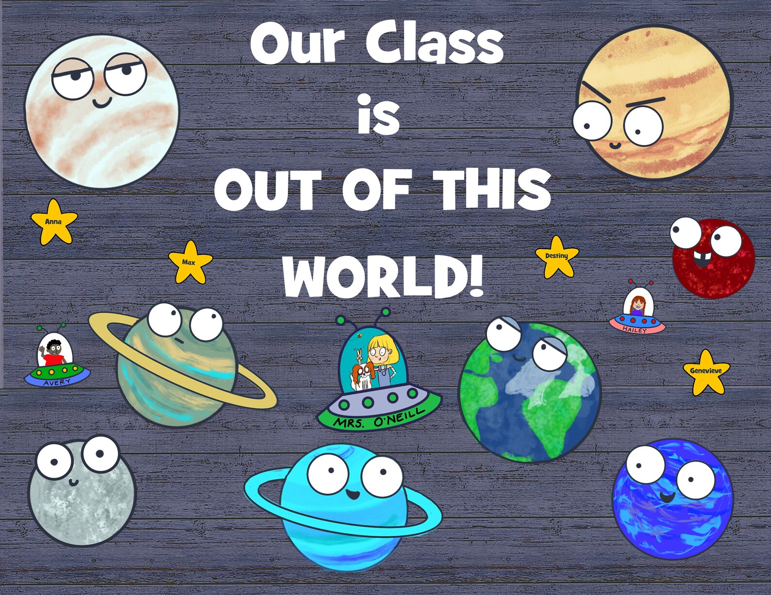 Our Class is Out of This World Bulletin Board Kit - Etsy