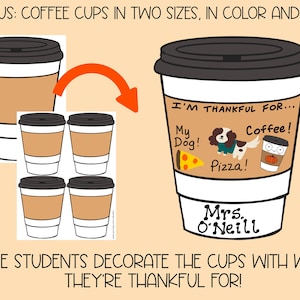 There’s a LATTE to Be Thankful for Bulletin Board/door Decor Kit for ...