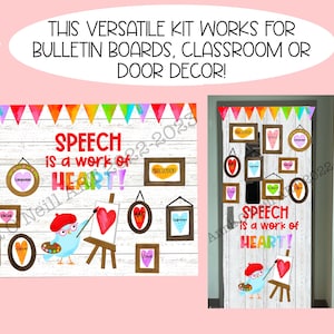Speech Therapy Valentine’s Day Bulletin Board and Classroom/door Decor ...