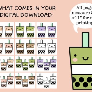 Boba and Matcha Tea PRINTABLE PDF Student Name Plate for RA College ...