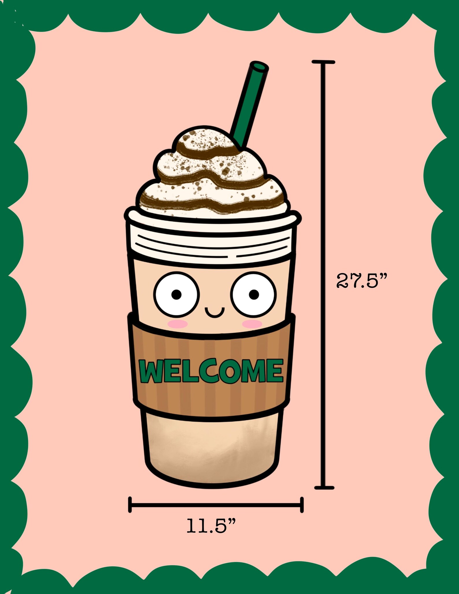 Printable Coffee Welcome Sign Door Decor Kit for Coffee Shop Themed ...