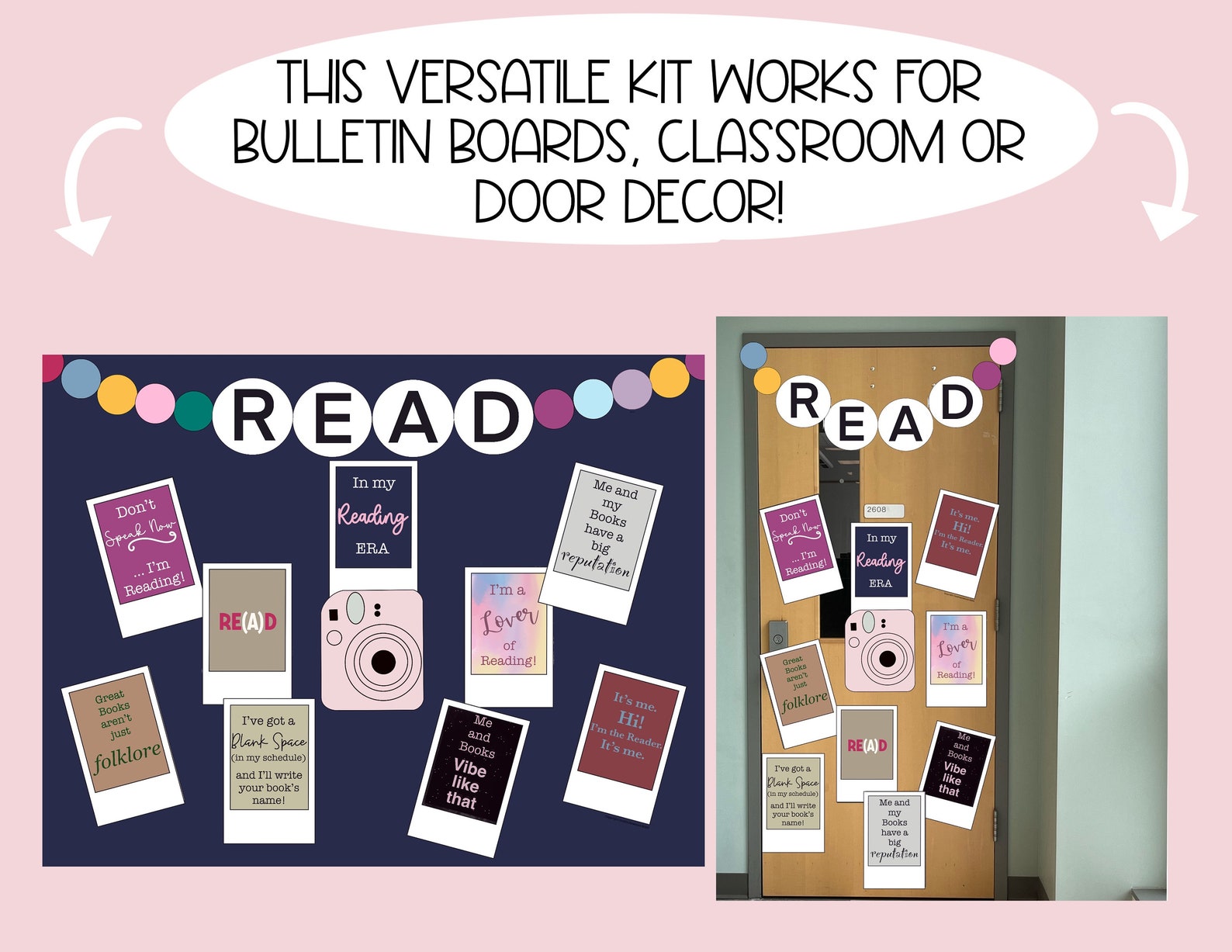 Taylor Swift Inspired Reading Bulletin Board and Door Decor Kit, in My ...