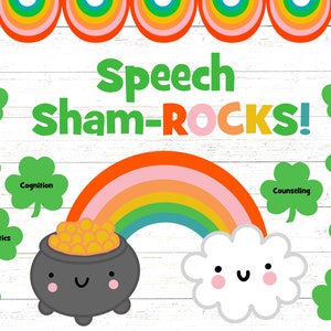 Speech Sham-rocks! St. Patrick’s Day March Bulletin Board and Door ...