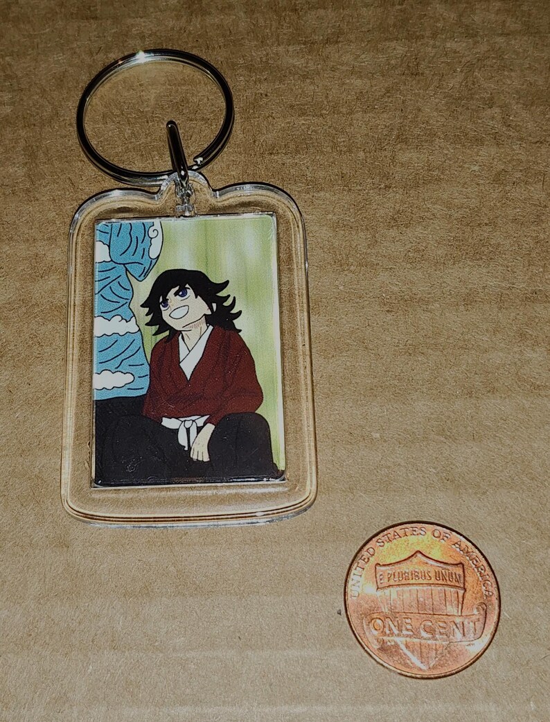 SLAYER Anime Keychains, Mui, Giyuu-san, Baby Giyuu, Double Sided ...