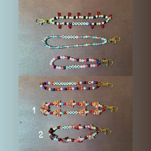 Demon Slayer, Upper Moons 1-3 Inspired Wristlet Keychains- Kimetsu No ...