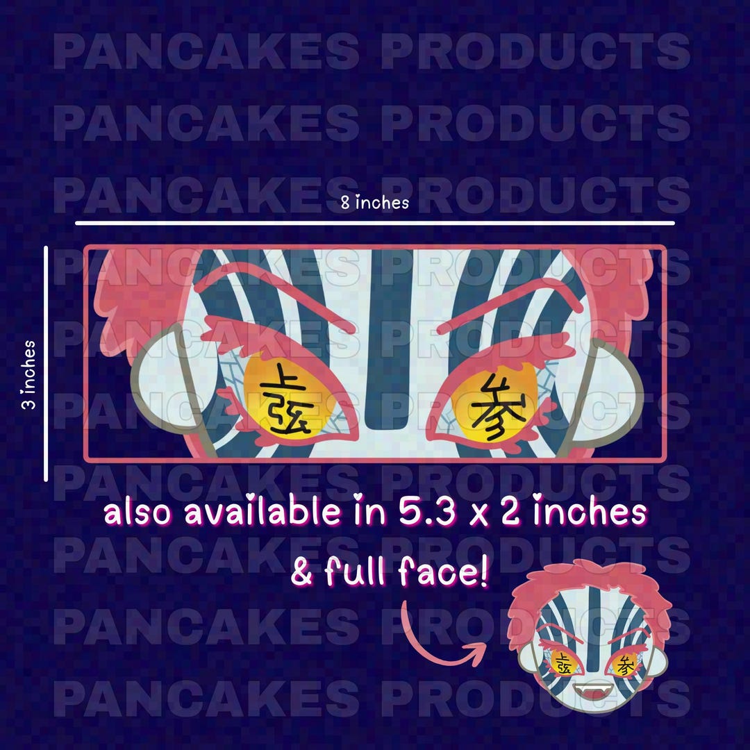 Demon Slayer- Akaza, Upper Moon 3, Hakuji, Bumper Sticker, Button Pin ...