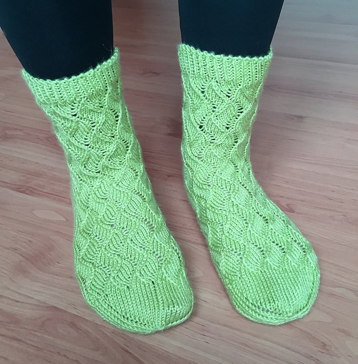 Cream Colored Warm Winter Socks, Hand Knit Home Slippers, Comfortable ...