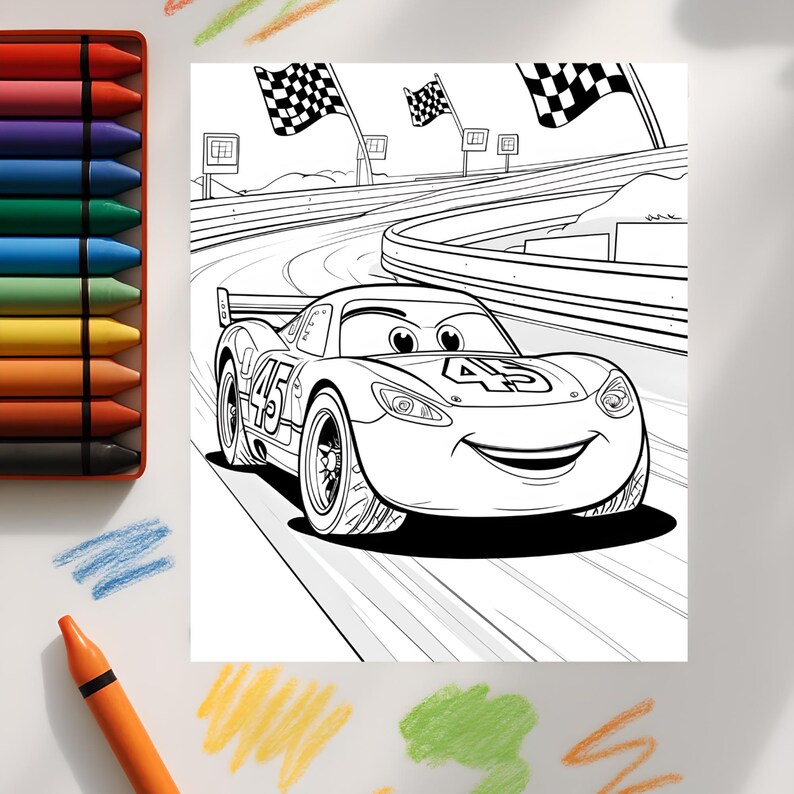 Race Car Coloring Pages | Preschool Curriculum | Pre K Curriculum ...
