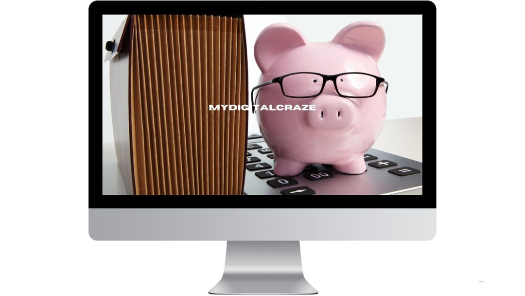 Cute Financial Pig Desktop Wallpaper, Fun Aesthetic Computer Screen ...