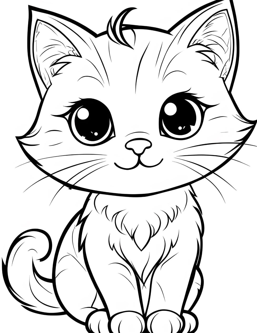 Cute Cat Coloring Pages - 3 Kittens Coloring Pages, Homeschool Prek ...
