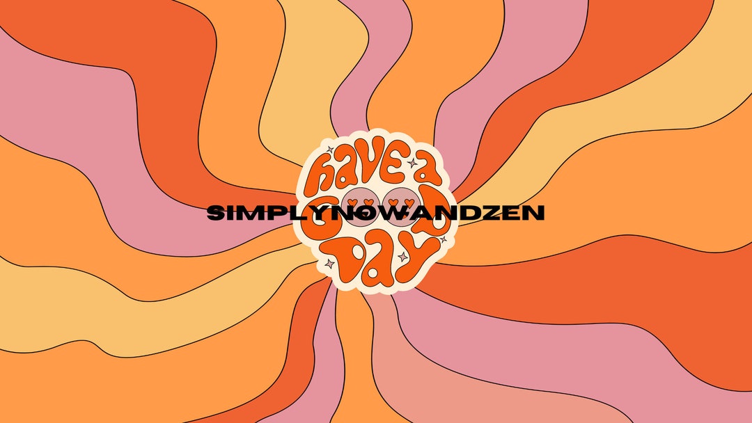 Groovy 70s Desktop Organizer Wallpaper Funky Wallpaper Retro - Etsy