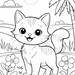Cute Cat Coloring Pages - 3 Kittens Coloring Pages, Homeschool Prek ...