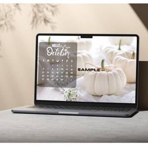 Cozy Pumpkin SVG Desktop Wallpaper, 2024 Calendar October, Fall PNG ...