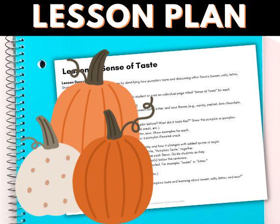 Hands-on Pumpkin Five Senses Exploration Booklet With Lesson Plans | K ...