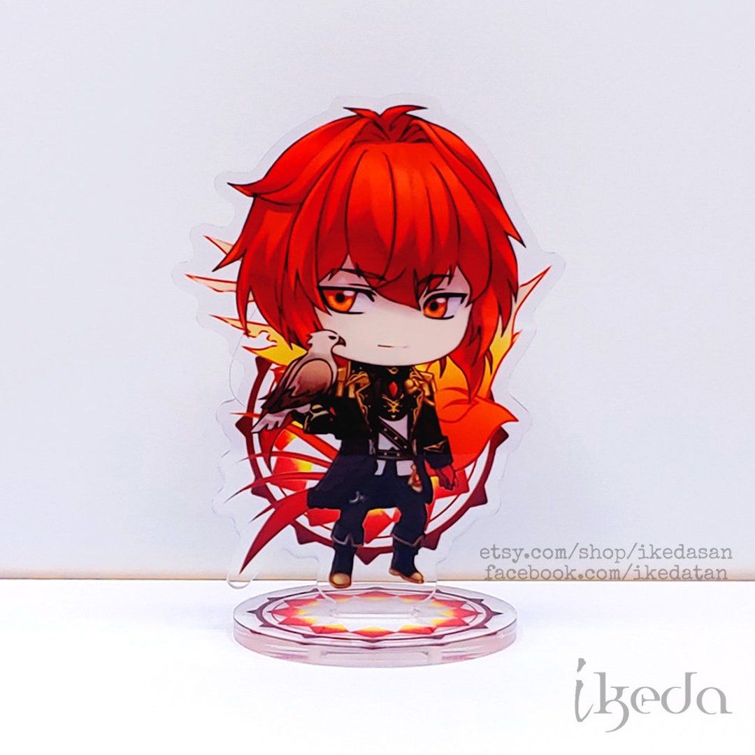Genshin Impact Diluc pyro Double-sided Clear Acrylic Standee - Etsy Canada