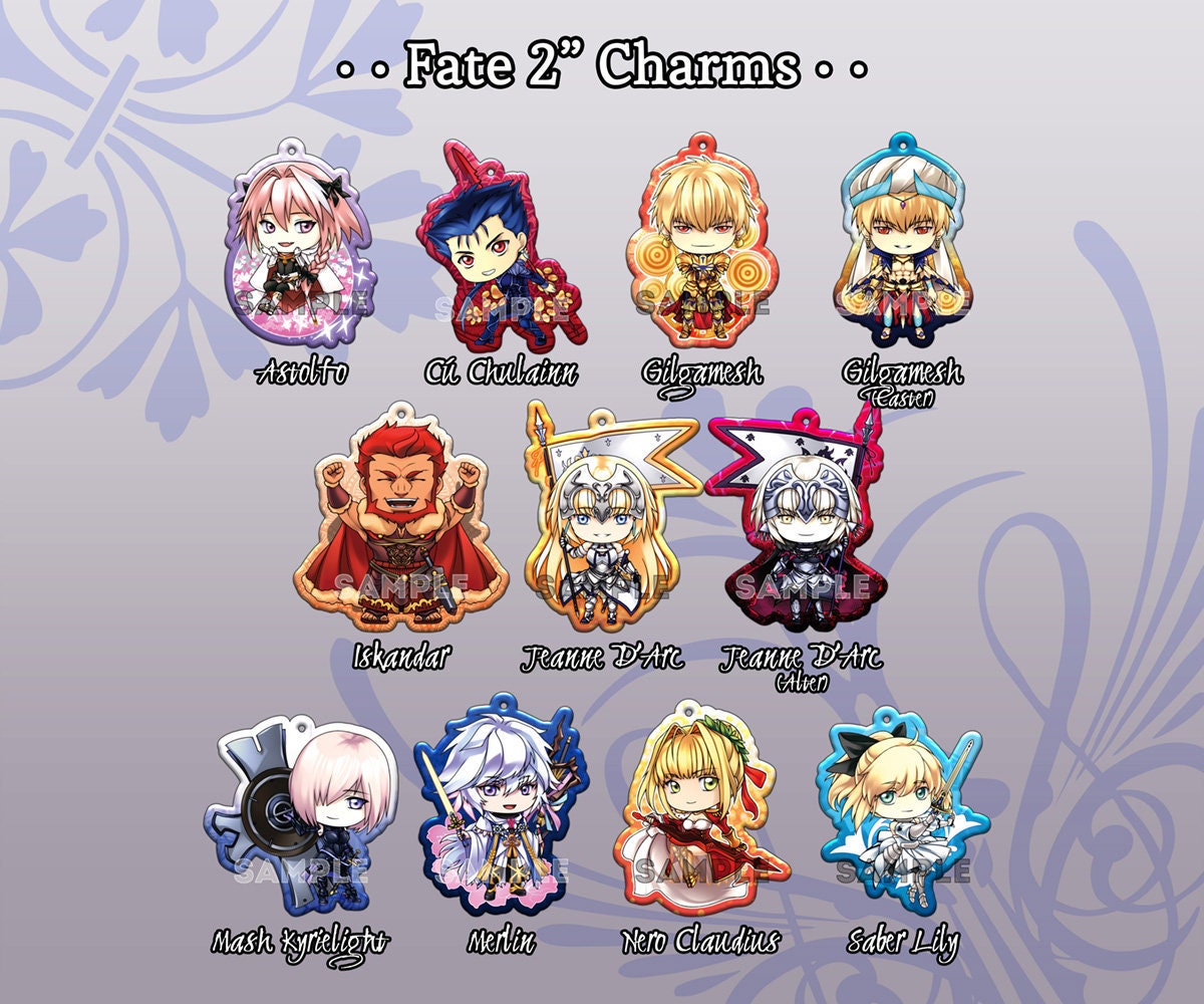 Fate Grand Order Keychains Astolfo Gilgamesh Jeanne | Etsy