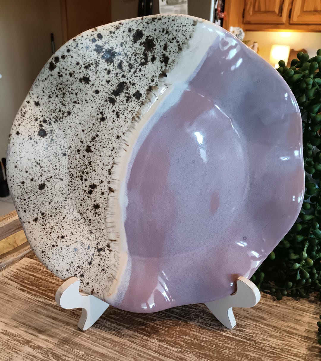 Purple Dinner Plate, Lavender Plate, Purple Dishes, Housewarming Gift ...