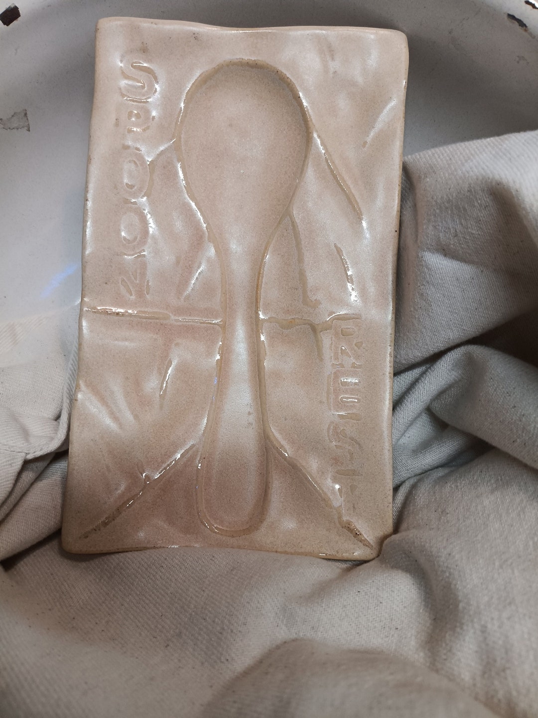 Natural Spoon Rest, Spoon Rest, Kitchen Decor, Mom Gift, Daughter Gift ...