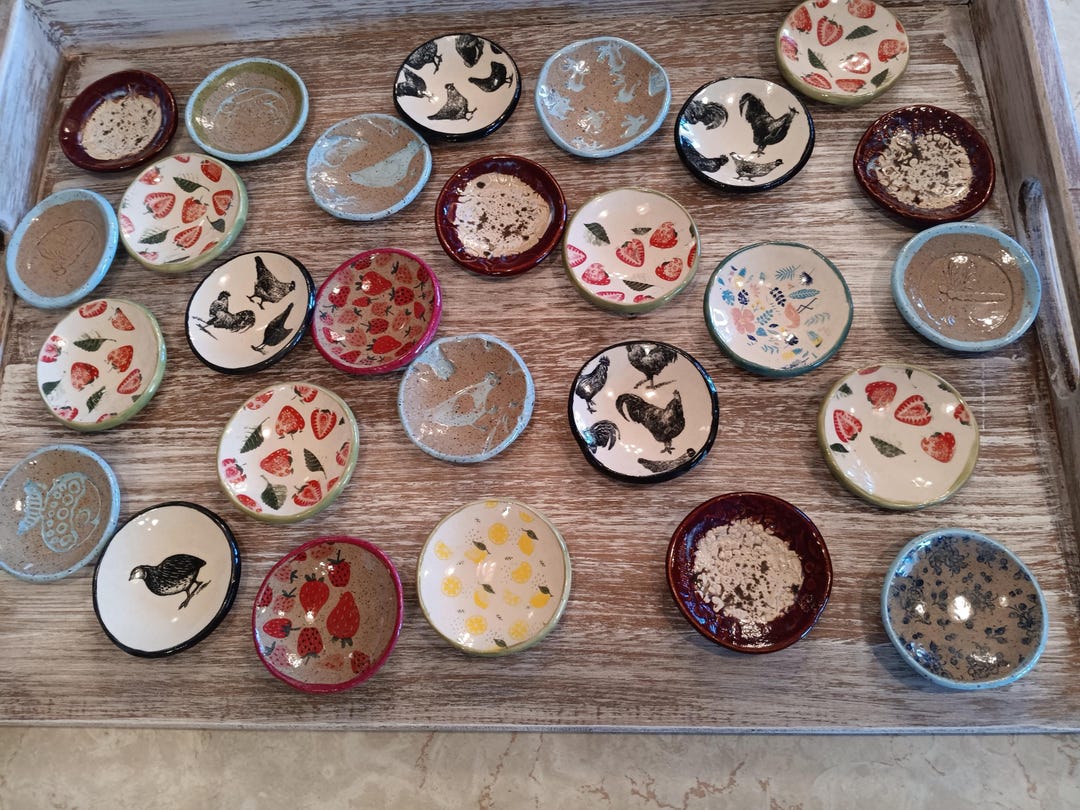 Ring Dishes, Ceramic, Handmade, Small Jewelry Bowl, Trinket Dish ...