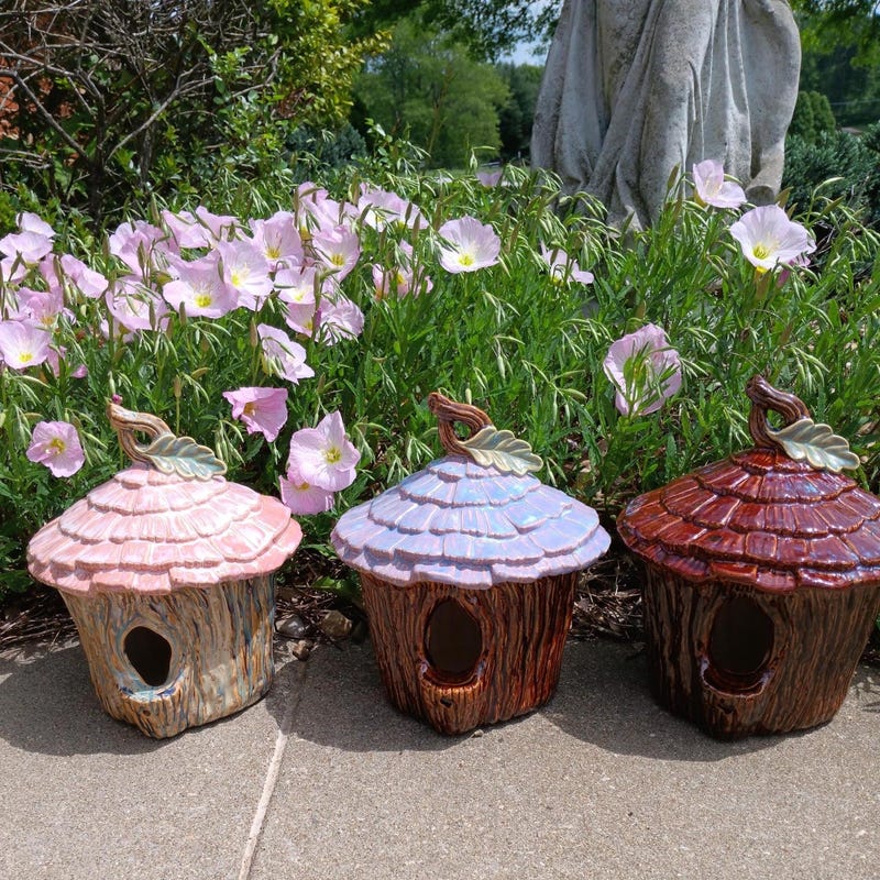 Ceramic Bird House - Etsy