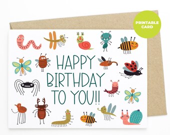 Kids Birthday Card - Etsy