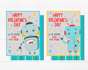 Robot Valentine Card | Etsy