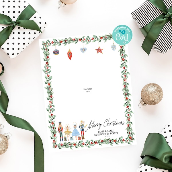 Christmas Printable Stationery - Etsy