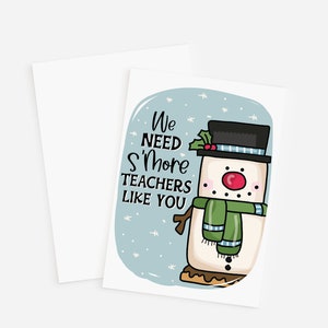 PRINTABLE Christmas Card for Educators - Thank Your Elementary School ...