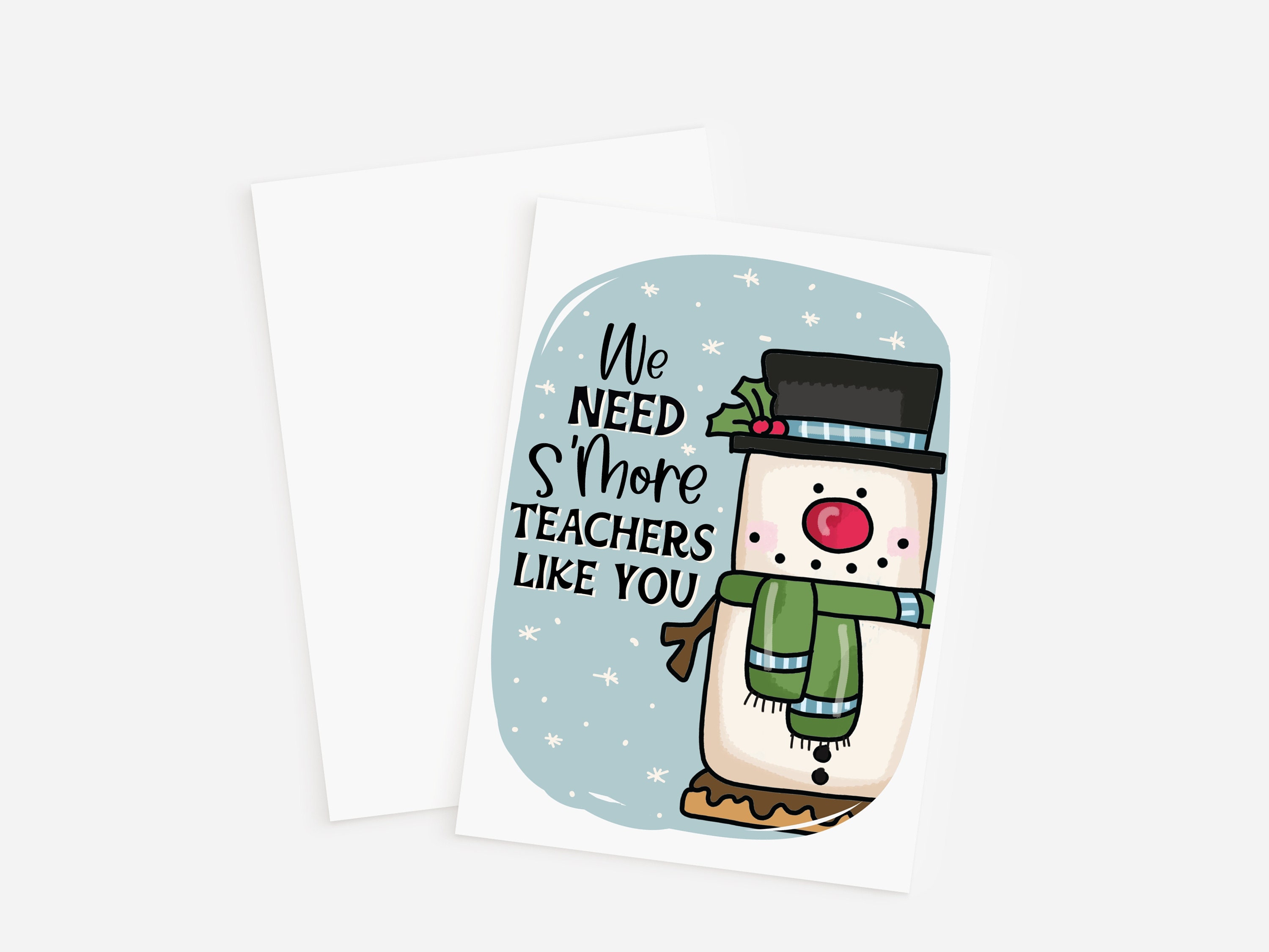 PRINTABLE Christmas Card for Educators - Thank Your Elementary School ...