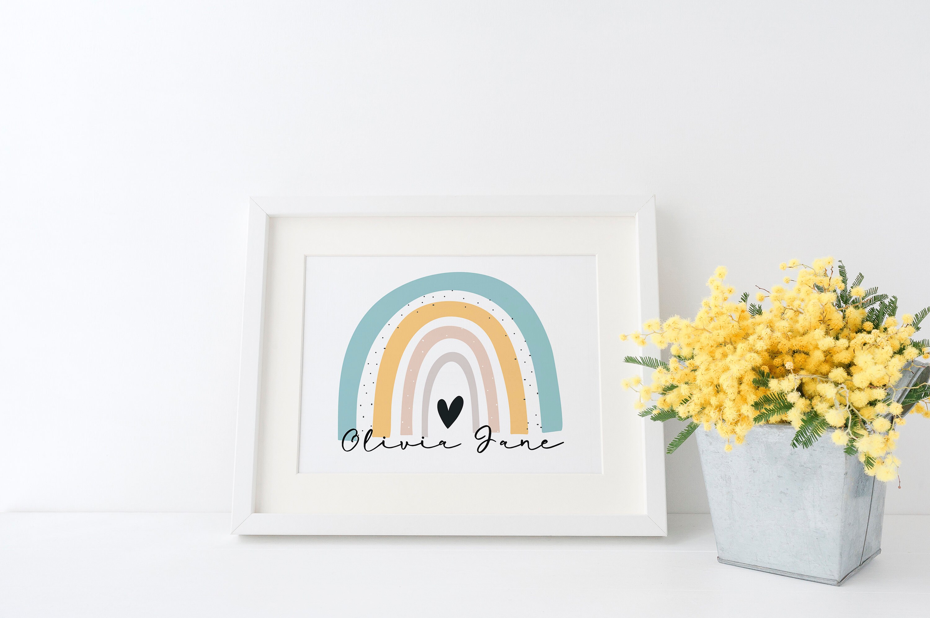 EDITABLE Custom Name Print Nursery Print Custom Name Art | Etsy