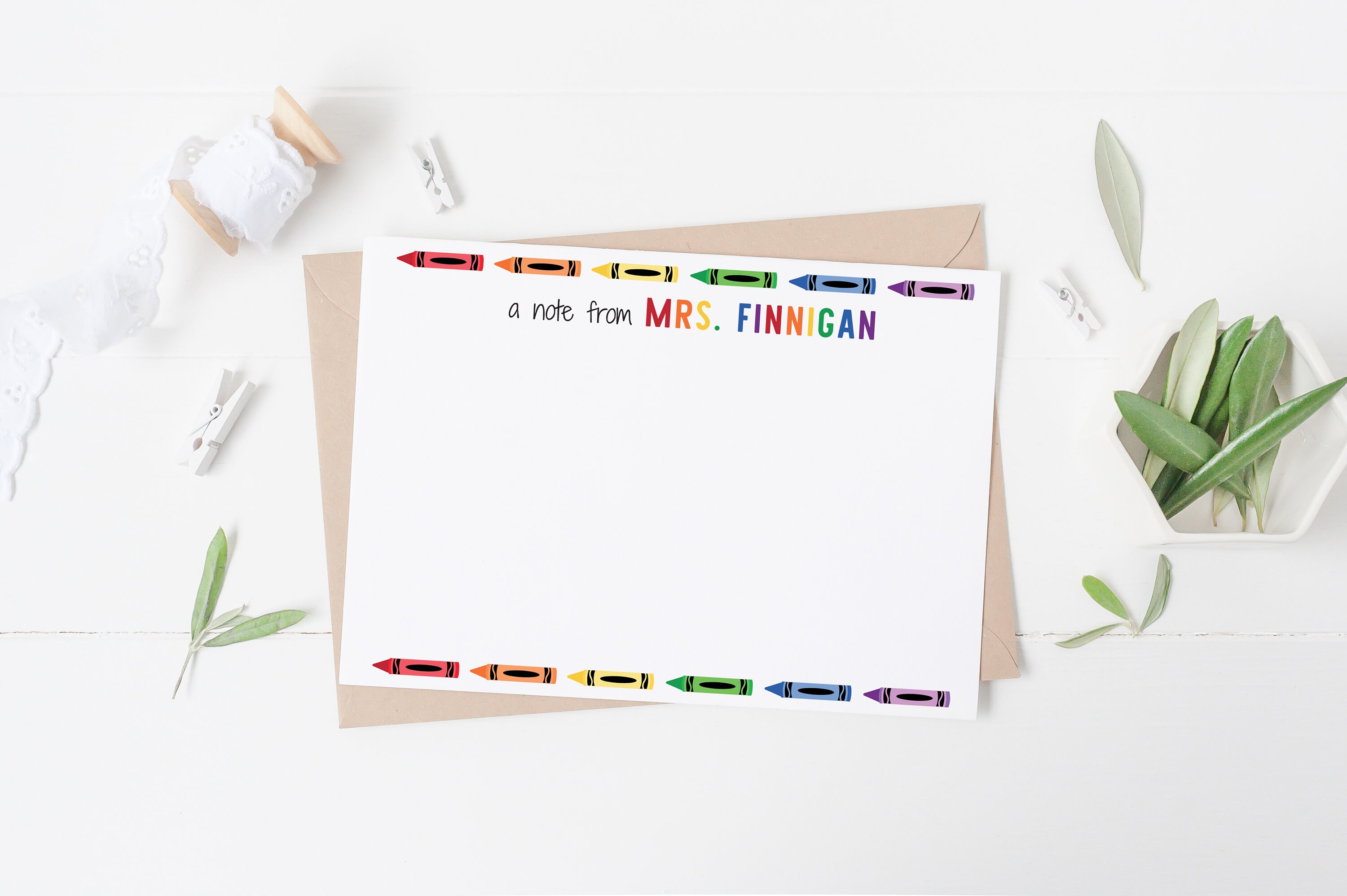 EDITABLE Teacher Stationery Personalized Stationery | Etsy